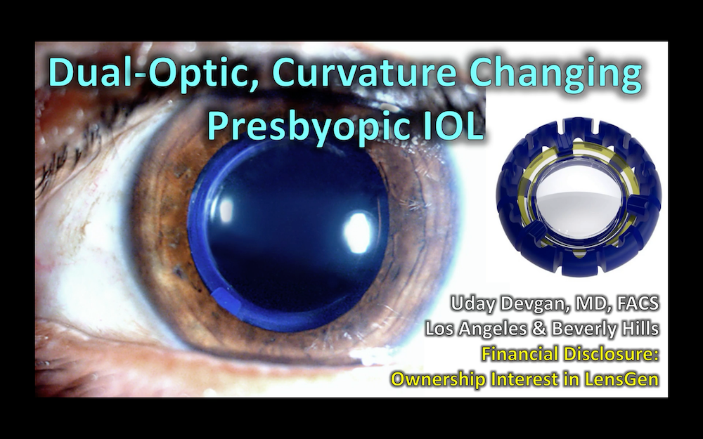 LensGen Juvene IOL presentation from 2019 ASCRS meeting – Cataract Coach
